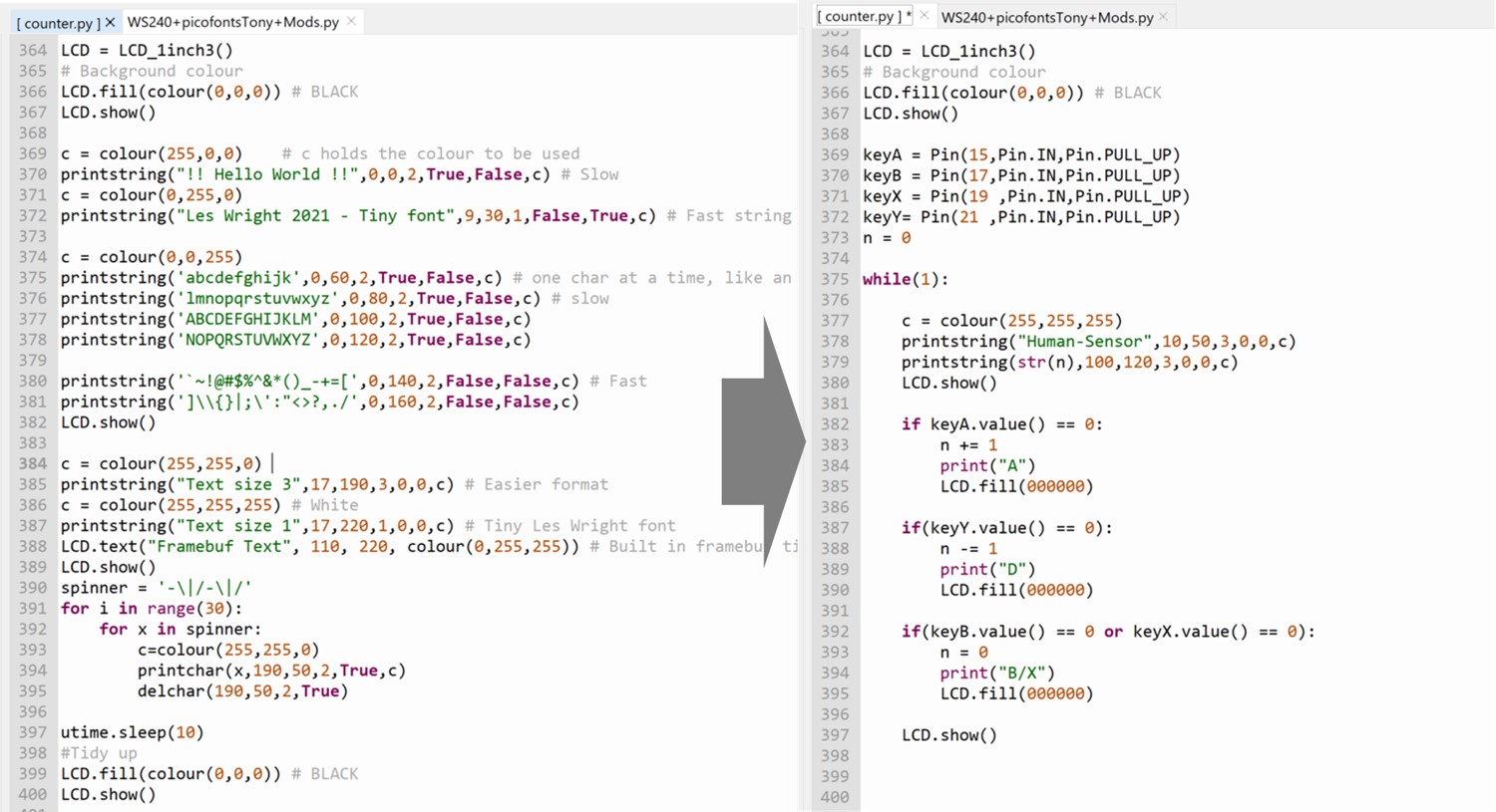 【Raspberry Pi Pico】waveshare-19650で人感検知カウンターを作製 | お得なpcライフ